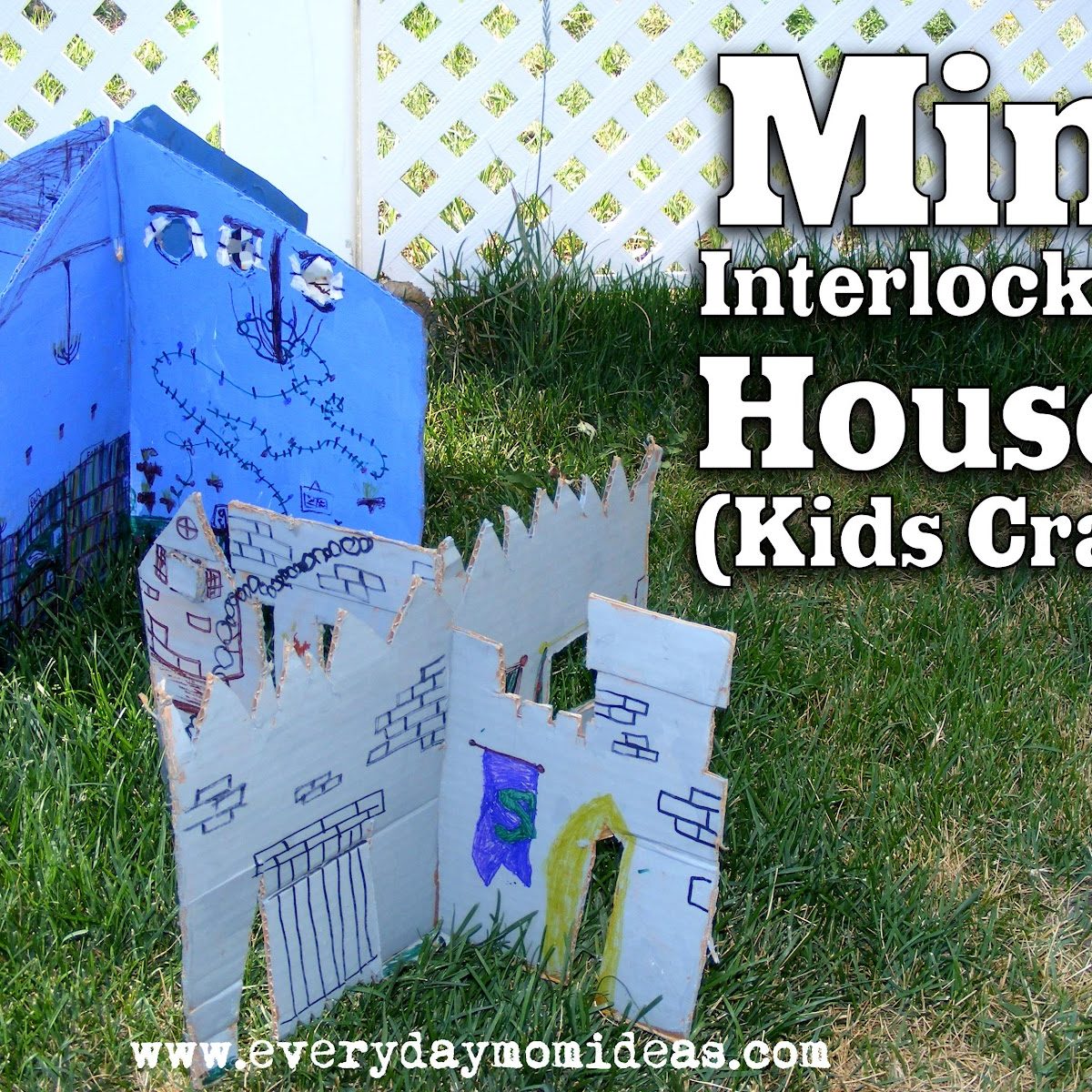 Mini Interlocking Houses (kids craft) – House of Pixel Dust