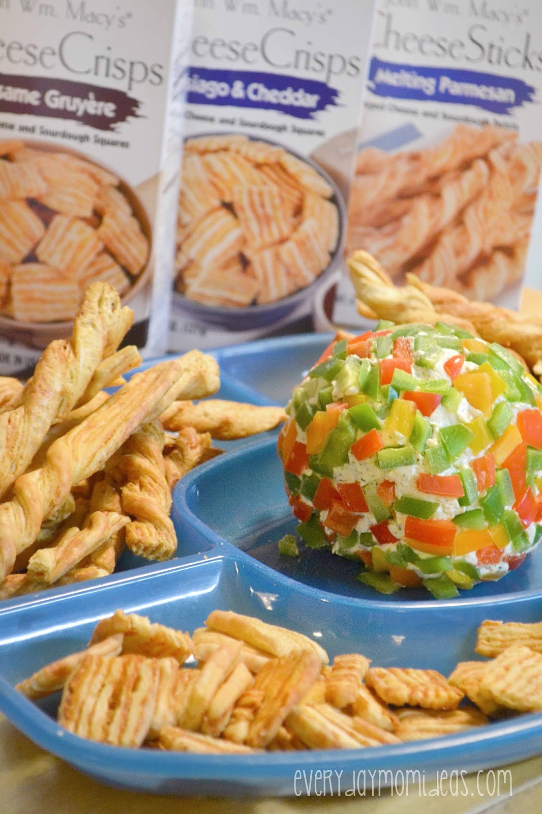 Festive Peppers Cheese Ball and Gourmet Cheese Crackers (Giveaway ...